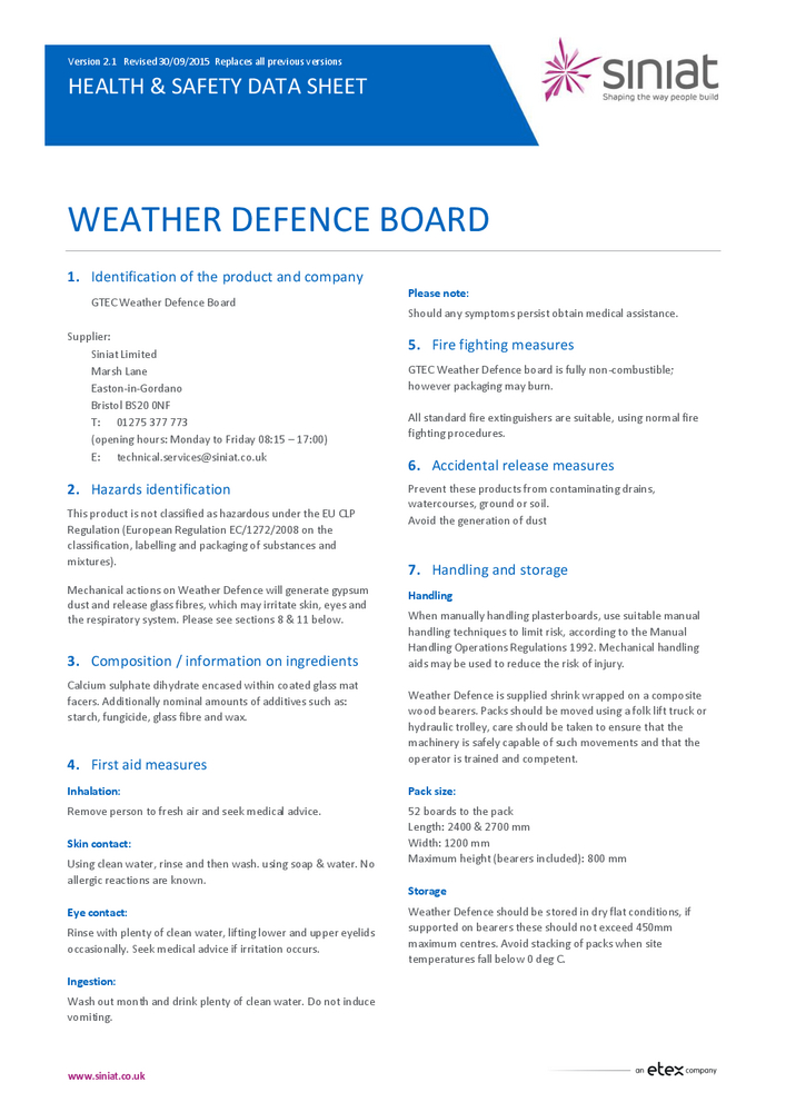 Documentation - Siniat