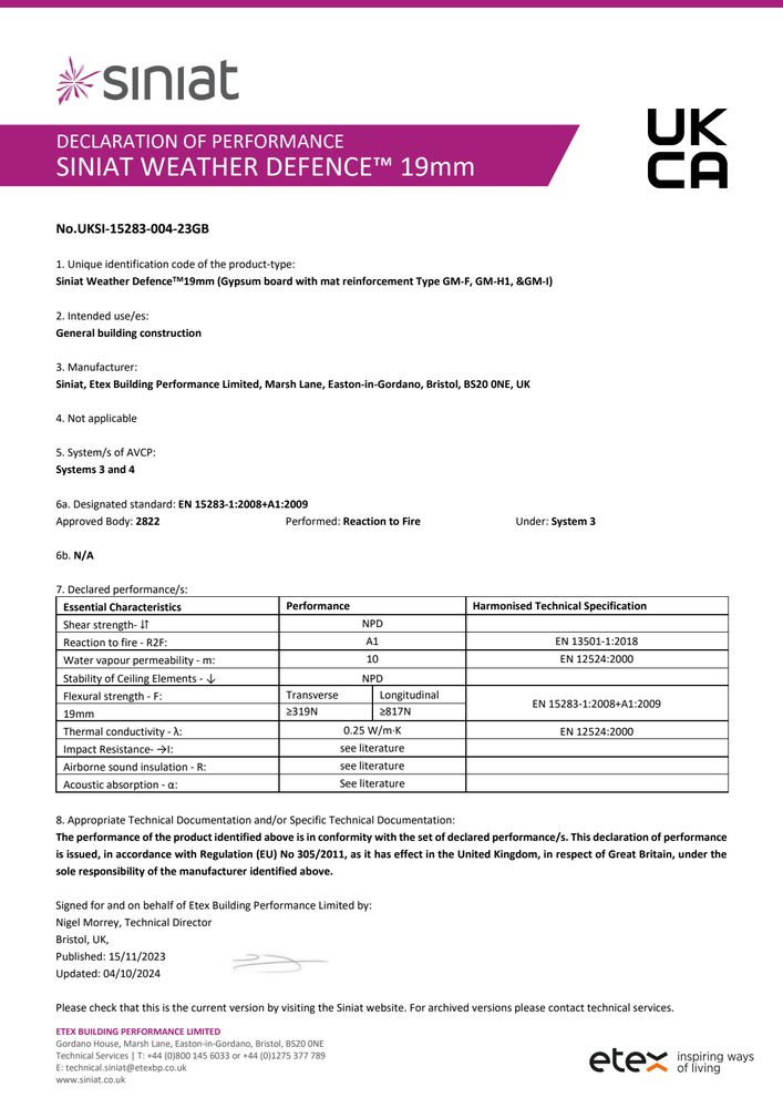 Documentation - Siniat