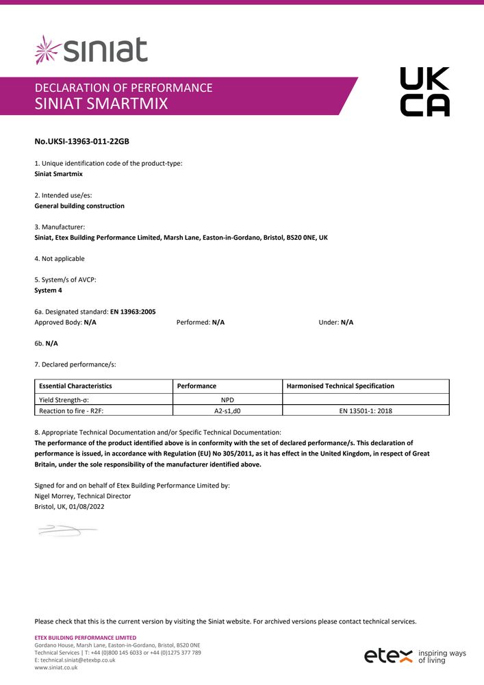 Documentation - Siniat